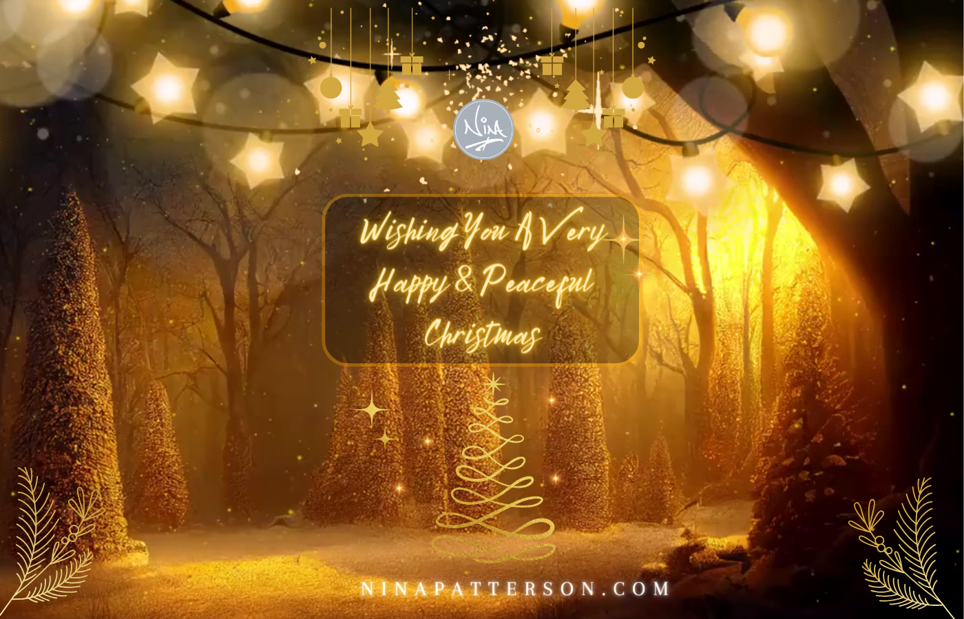 Wishing you a Very Happy and Peaceful Christmas - Nina Patterson Art
