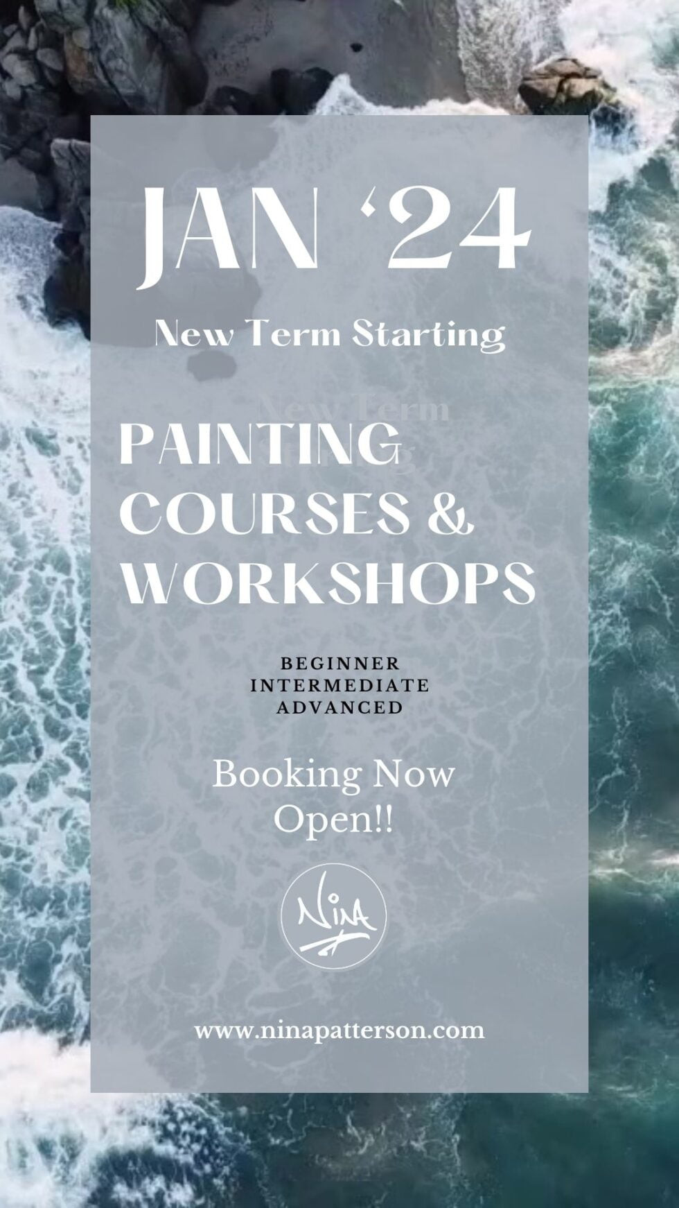 Booking is Now Open for the January/ February Term of Painting Courses ...