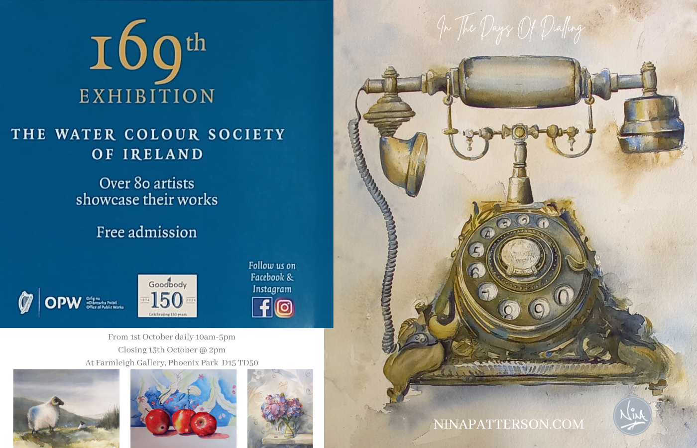 The Watercolour Society of Ireland's 169th Exhibition Opens - Nina ...
